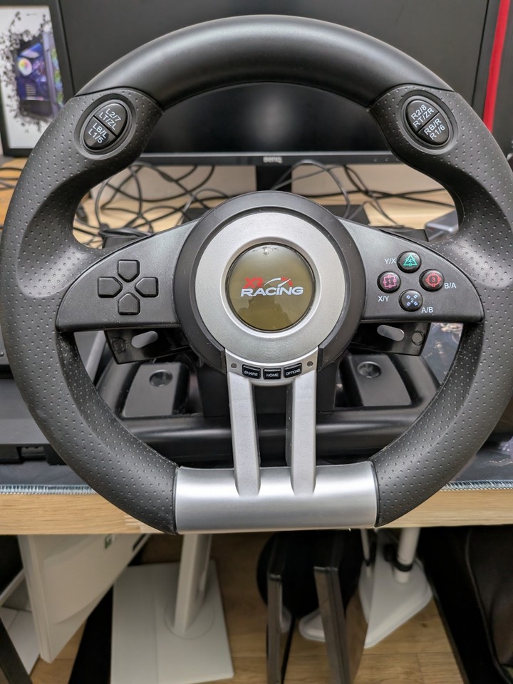 X ROCKER XR RACING STEERING WHEEL PEDALS BRACKET PLAYSTATION XBOX PC ...