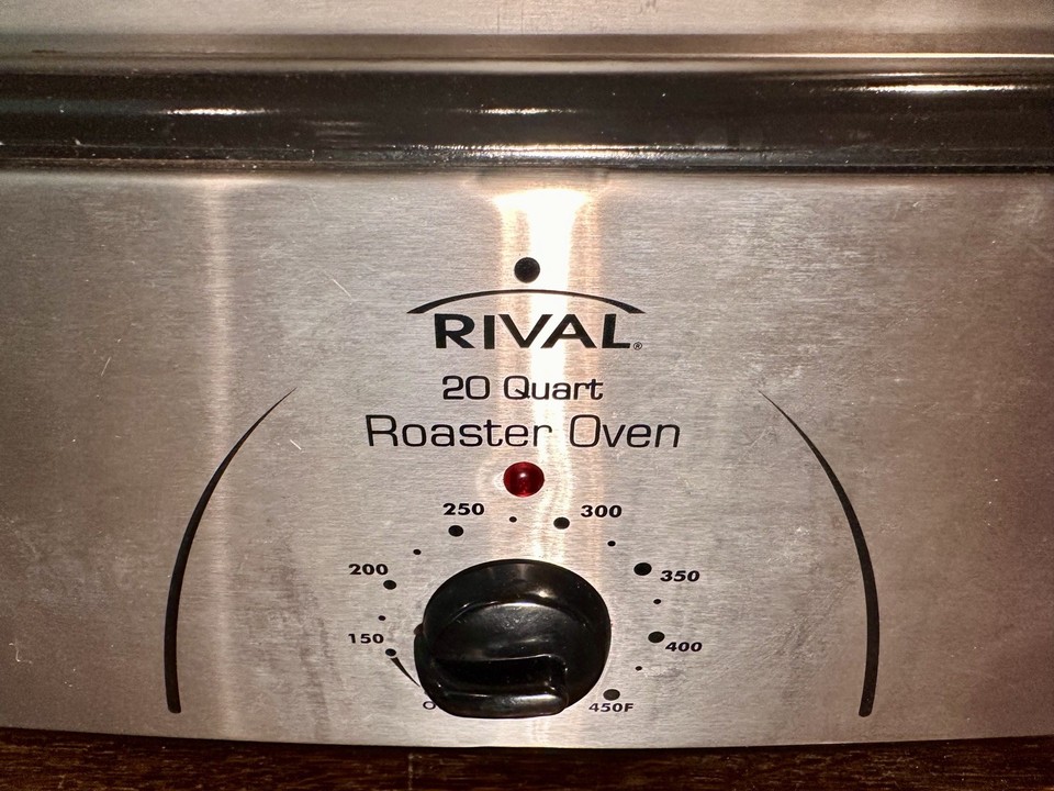 Rival 20 Quart Roaster Oven / Slow Cooker Silver Model RO220 1450 Watt ...
