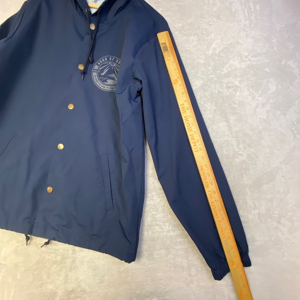Born of Osiris Jacket Independent Trading Co Hooded Navy Blue Mens L | eBay