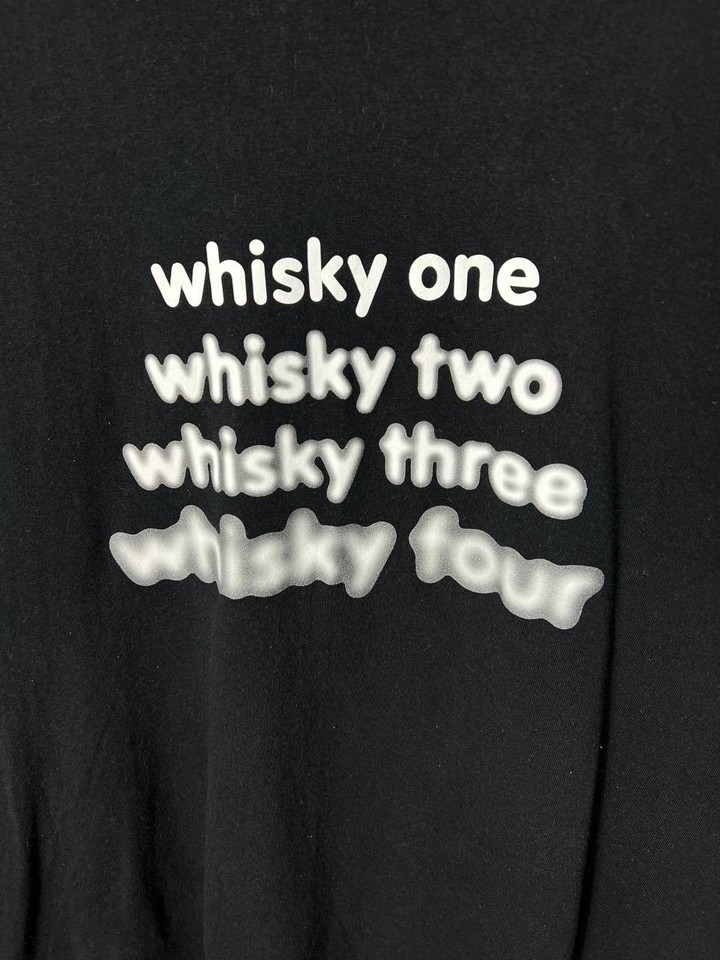 Vintage streetwear Humor Funny One Whisky Two Whisky Y2k Crazy T-shirt ...