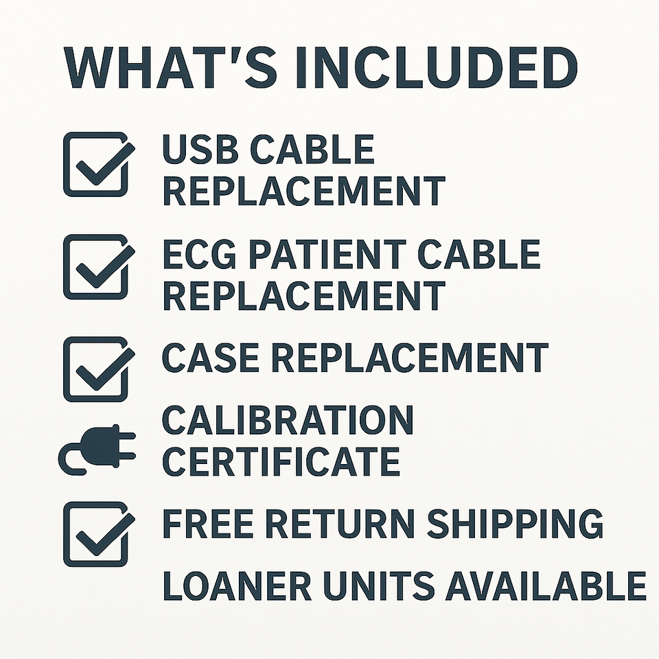 Midmark IQecg Repair Service Case and USB Cable Replacement Upgrade | eBay