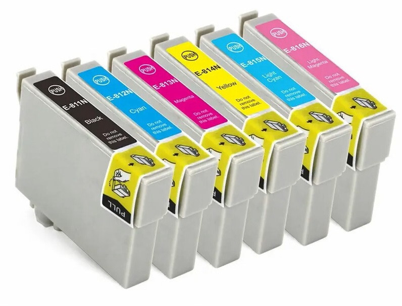 6x Generic Ink Cartridges 81N 82N for Epson Artisan 725 730 835 837 635 ...