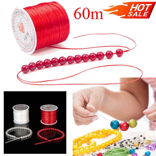 Strong Elastic Stretchy Beading Thread 60m Cord DIY Bracelet String For ...