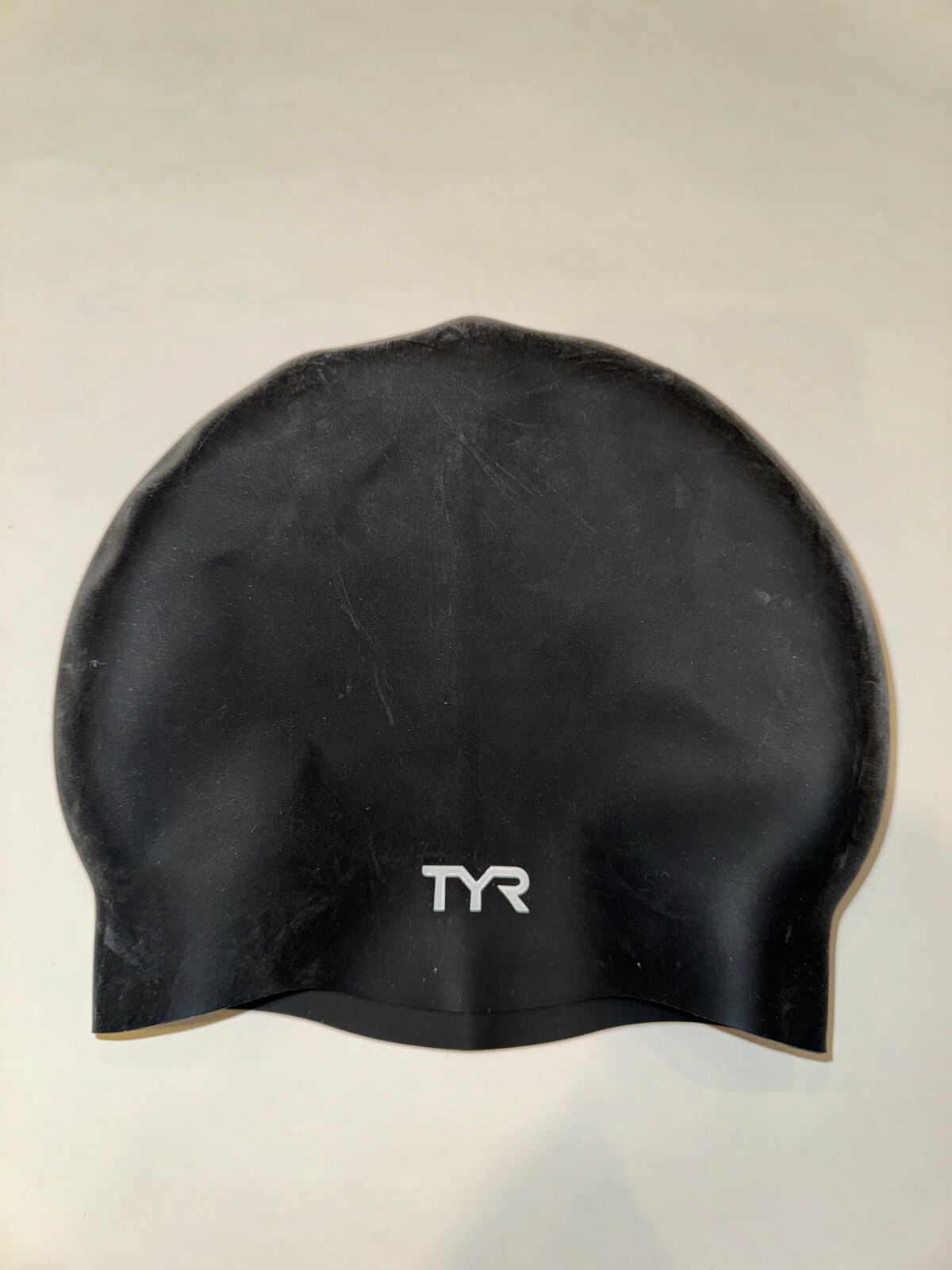 TYR Silicone Wrinkle-Free Racing Swim Cap with Raised Logo Black New | eBay