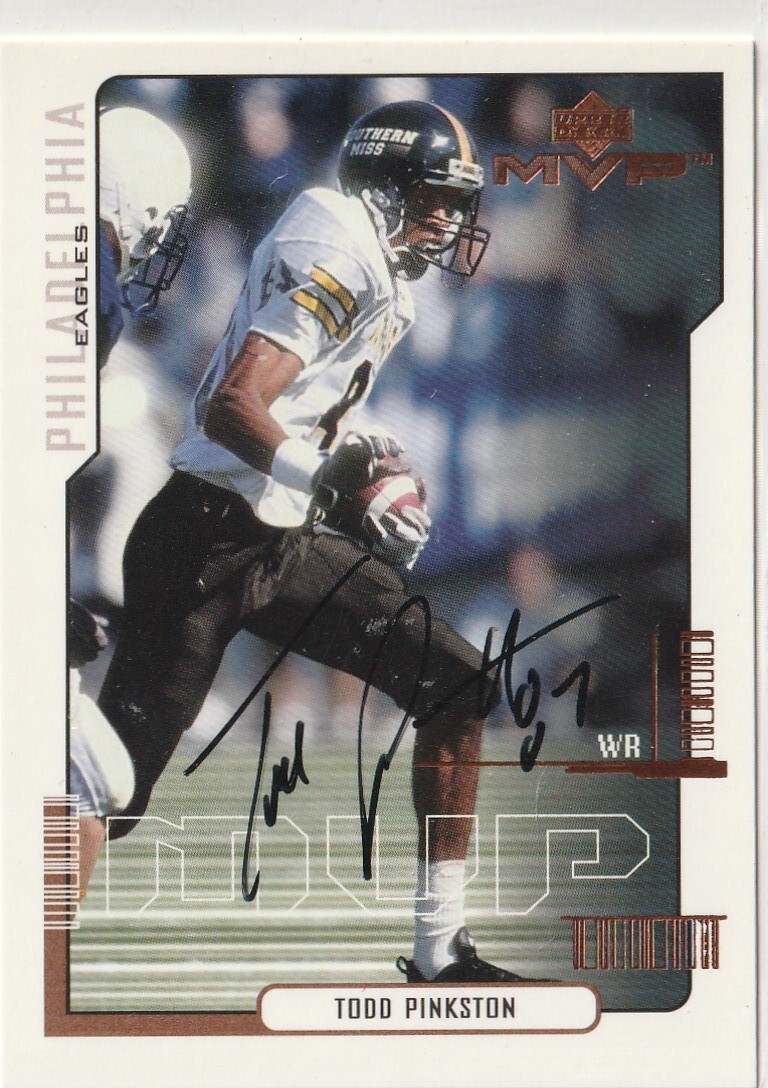 2000 Upper Deck MVP #213 Todd Pinkston Signed RC Card Philadelphia ...