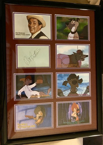 Pat Buttram Disney Voice Actor Signed Autographed 23x17 Frame | eBay