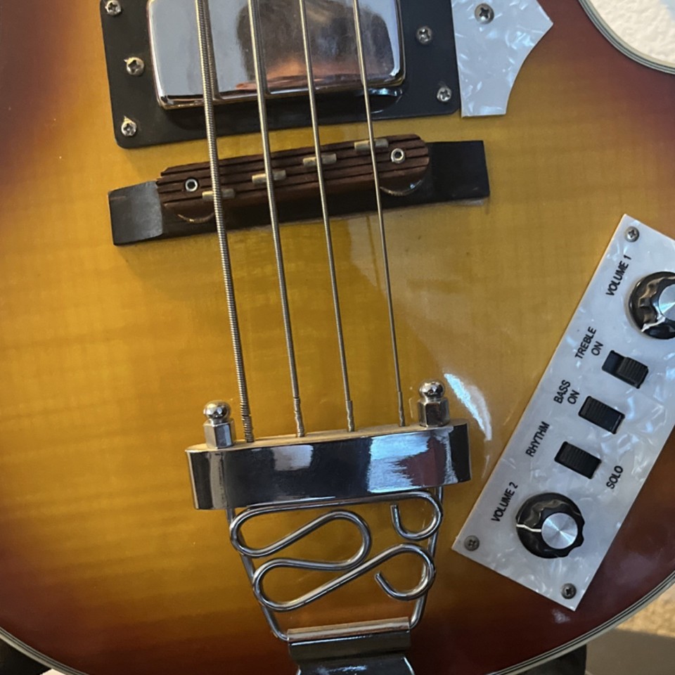 Rogue Violin Bass Electric 4-String Solid Body Sunburst Bass Guitar | eBay