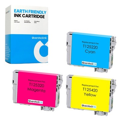 3-Pack Compatible OSI Epson 125 Color Ink Cartridge for Stylus NX127 ...