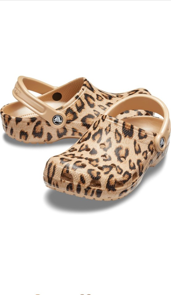 crocs 6 women's 4Men's Classic Animal Print Clog/Zebra and Leopard Sheos | eBay