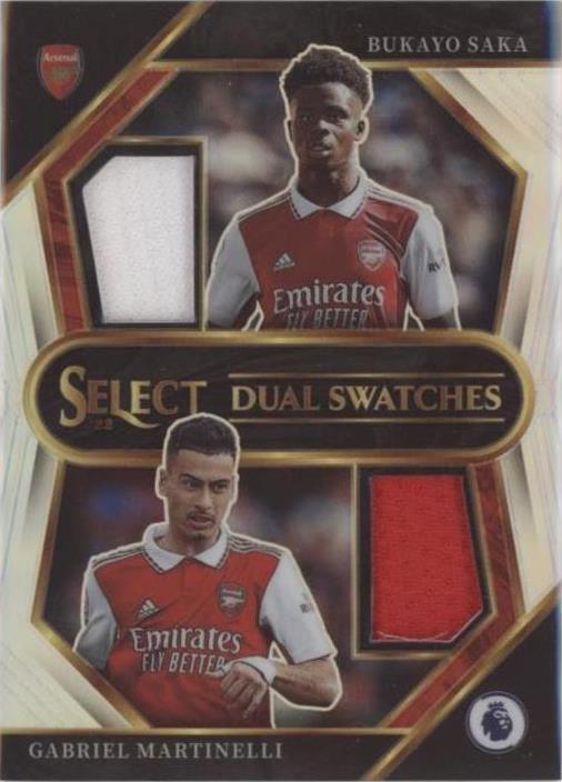 2022-23 Panini Select Premier League - Dual Swatches Bukayo Saka ...