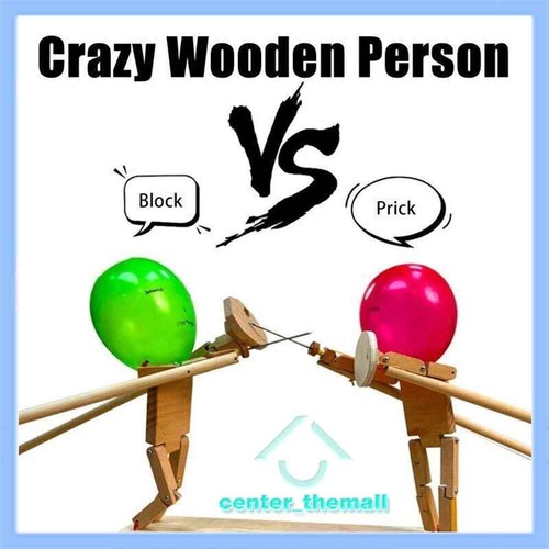 Balloon Bamboo Man Battle, Bamboo PK Puppet Kit,Whack A Balloon Game | eBay