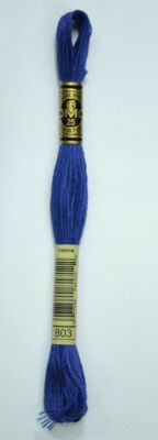 DMC Stranded Cotton Embroidery Floss, Colour 803 Ultra Very Dark Baby ...