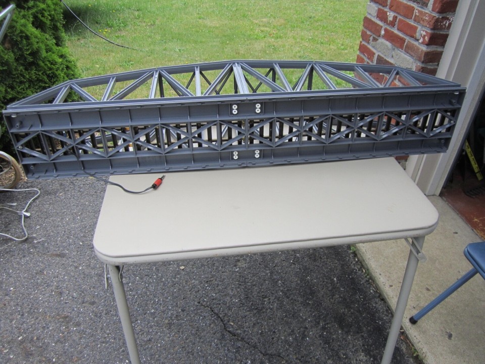 PRE-OWNED LGB #50610 STEEL TRUSS BRIDGE--47.5" LONG X 8"WIDE X 12" HIGH ...