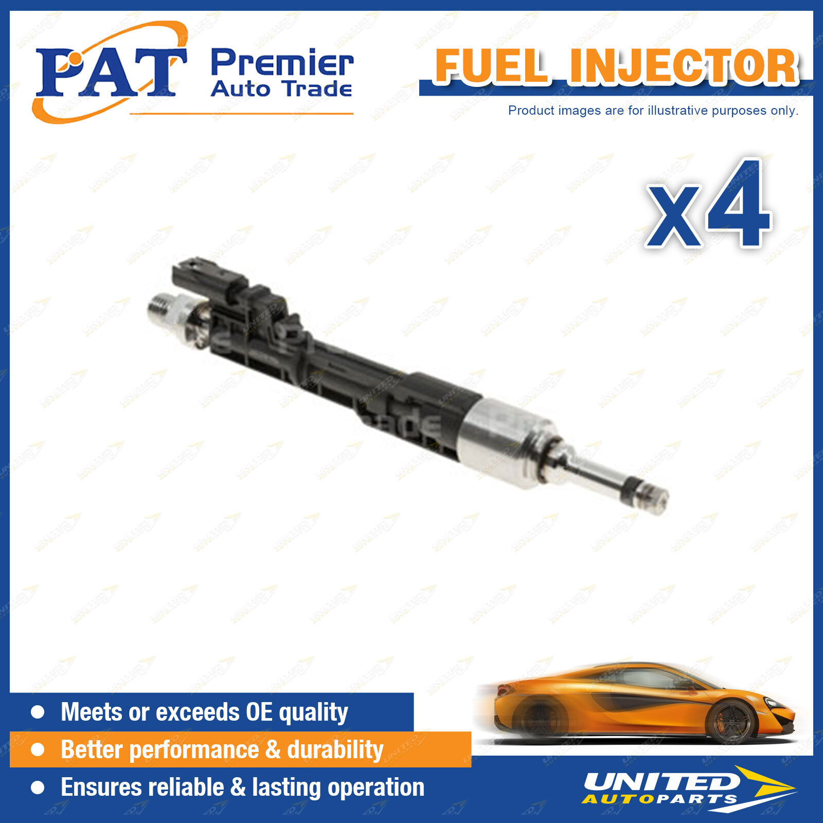 4 x PAT Fuel Injectors for BMW 420i 428i F32 F33 F36 520i F10 528i F10 ...