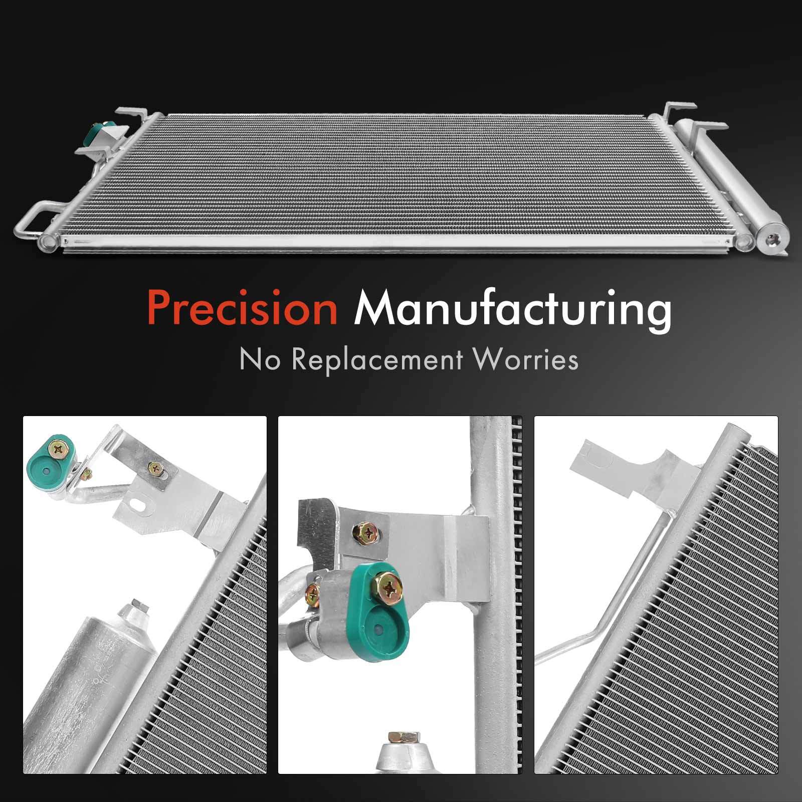 AC Condenser w/ Receiver Drier w/ Bracket for Nissan Titan XD 2016-2019 ...