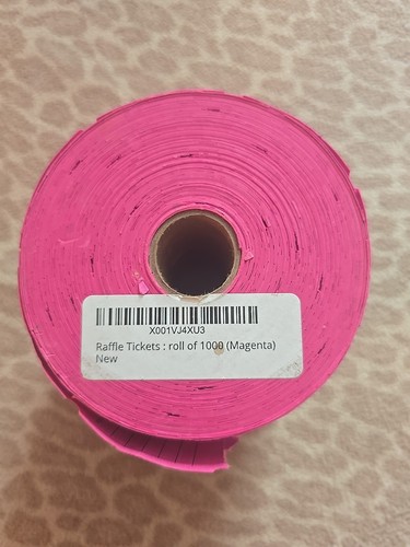 Roll Of 1000 Double Sided Raffle Tickets Magenta, Events, Drawings, 50/ ...
