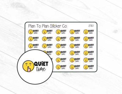 2761~~Quiet Time Planner Stickers. | eBay
