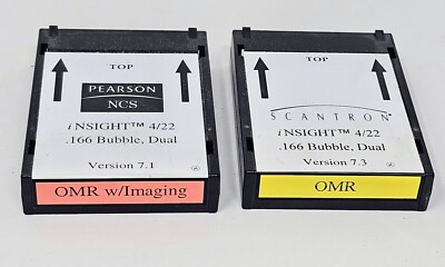 2x NCS Pearson OpScan iNsight 4 Scantron 4/22 .166 7.1 7.3 Bubble ...