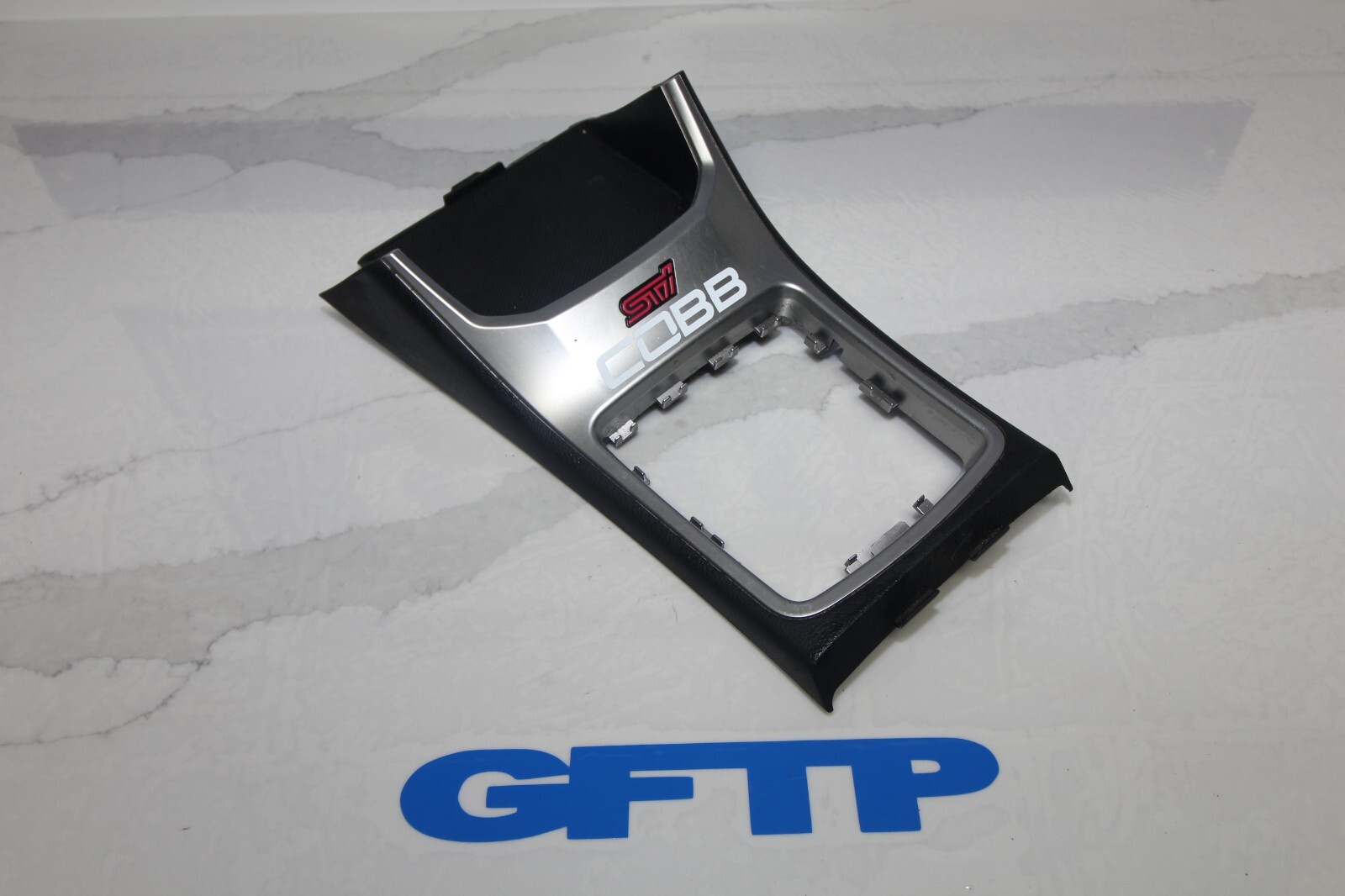 08-14 SUBARU WRX STI OEM SHIFTER SURROUND TRIM SILVER PLASTIC BEZEL ...