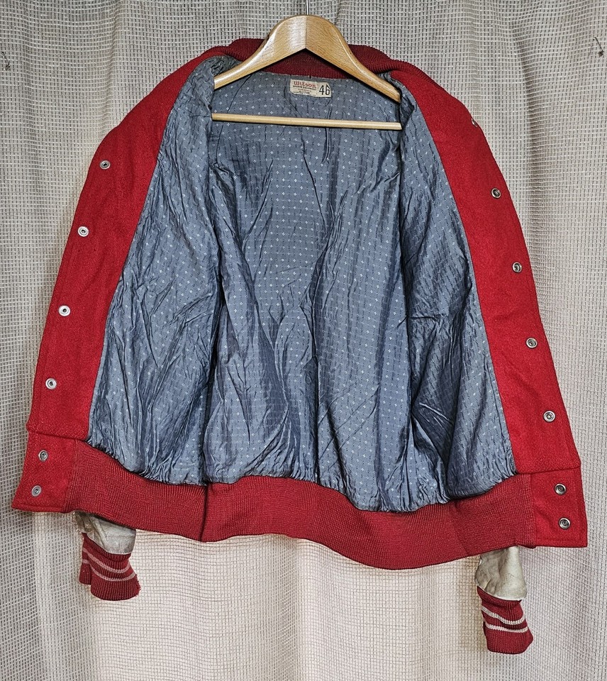 Vintage 50s 60s Commercial League Baseball Letterman Varsity Jacket ...