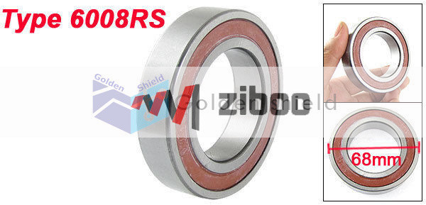 6008RS Brown Rubber Sealed Deep Groove Ball Wheel Bearing | eBay