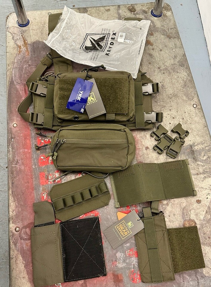 KRYDEX Tactical D3CR Micro Chest Rig 5.56 Rifle Pistol Mag Pouch ...