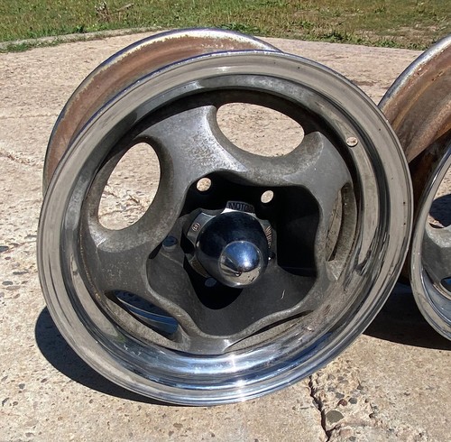 Motor Wheel Spyder Wheels 14x6 w/ Center Caps | eBay