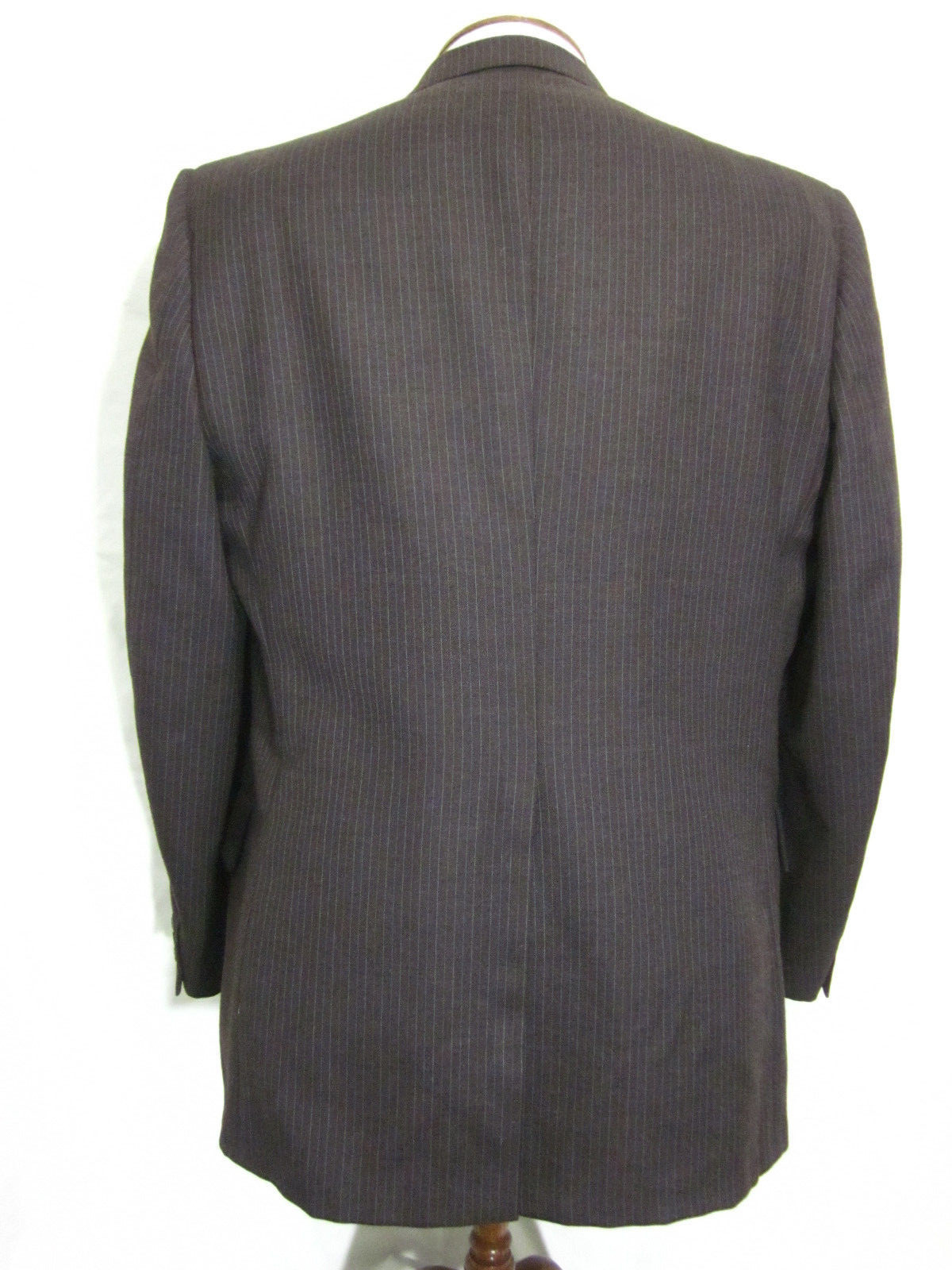 Vtg Mens Curlee Brown Striped 2 Button Sport Coat Blazer Jacket 44R | eBay