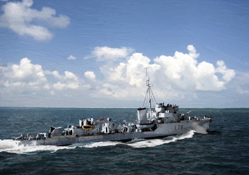 HMS COTTESMORE L78 LIMITED EDITION ART (25) | eBay