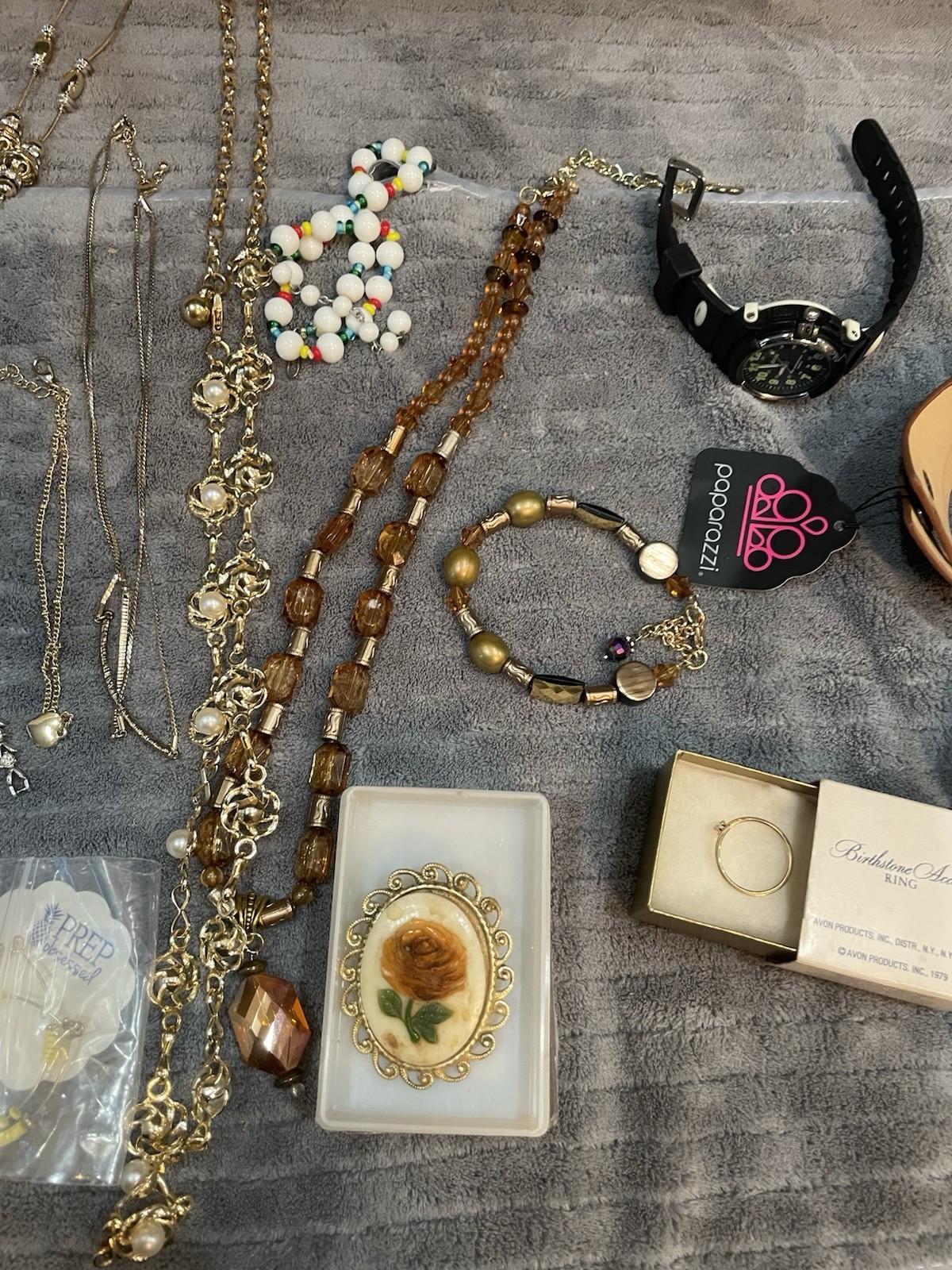 Jewelry Avon Watch Charms Necklaces Brooch Earrings Lot | eBay