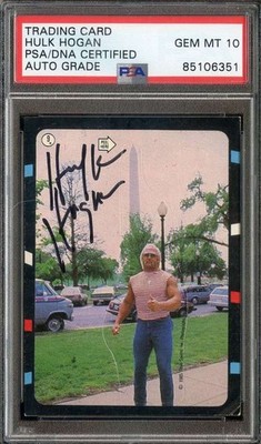 Hulk Hogan PSA/DNA Auto 10 1985 Topps WWF Stickers #9 HOF *AB0426 | eBay