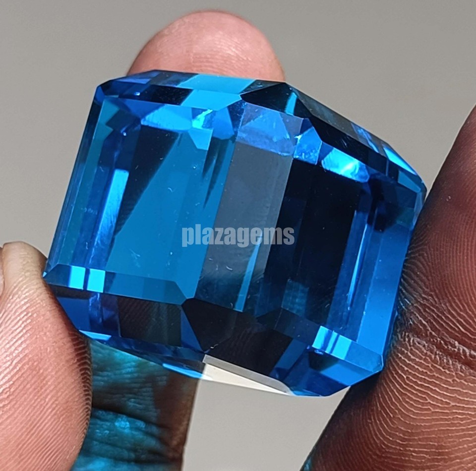 200.10 Ct Natural Blue Sapphire Cube EGL Certified Transparent Loose ...