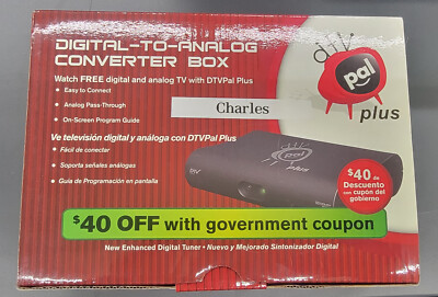 DTV Pal Plus Digital TV Converter Box With Remote | eBay
