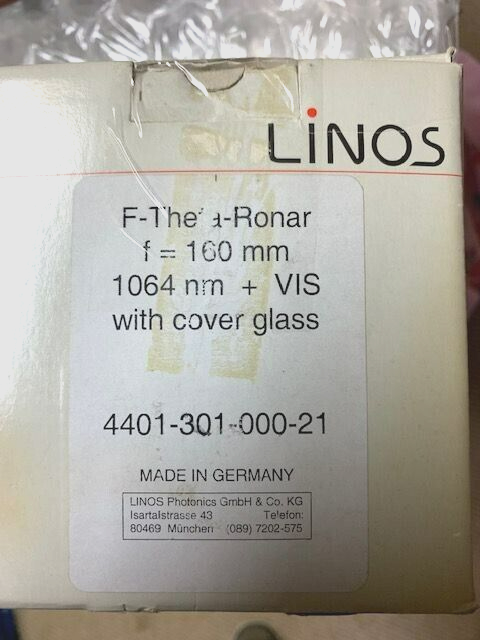LINOS F-Theta-Ronar Lens - 4401-301-000-21 (Trumpf Laser) | eBay