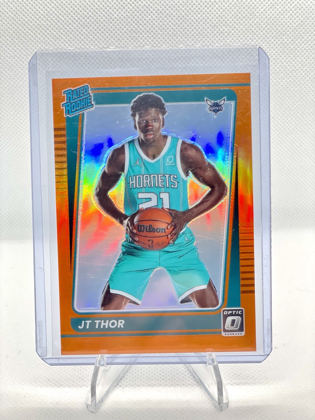 2021-22 Panini Donruss Optic Rated Orange Prizm /199 JT Thor #172 ...