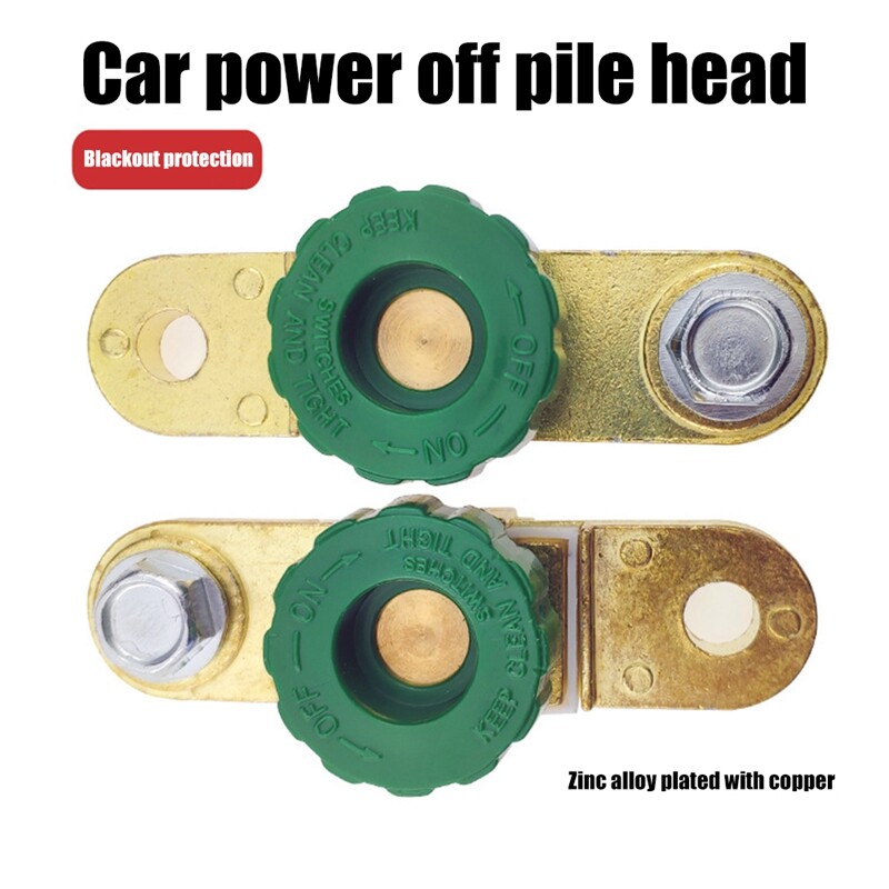 2PCS Battery Switch Off Switch Pure Copper -Leakage Battery Head ...