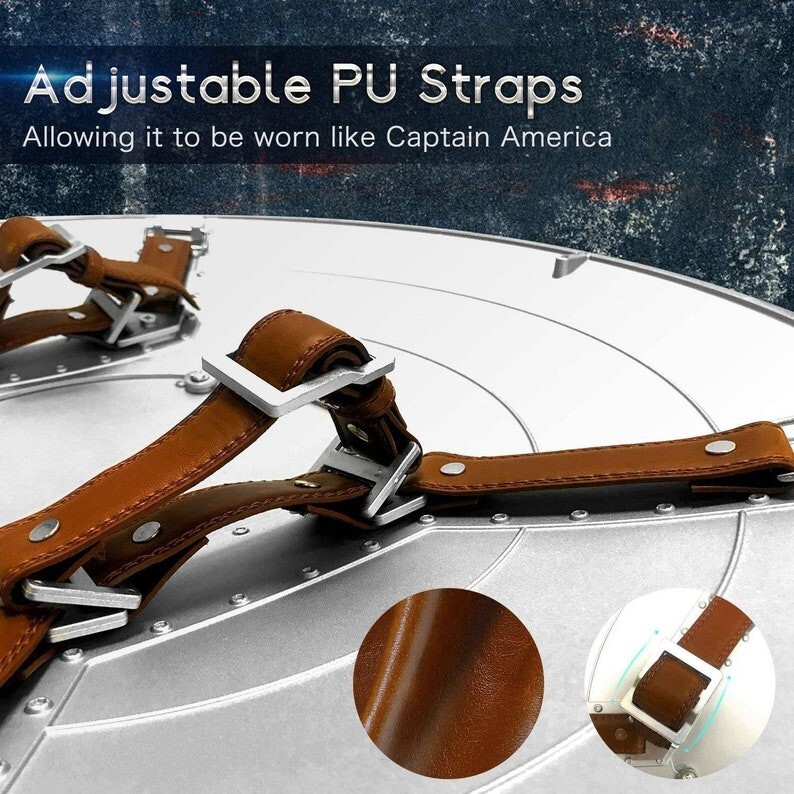 Avengers Captain America Vibranium Shield 24" 75th Anniversary Cosplay ...