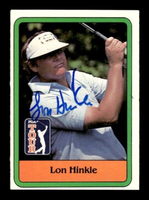 LON HINKLE SIGNED 1981 DONRUSS GOLF PGA TOUR CARD #29 ON-CARD AUTO | eBay