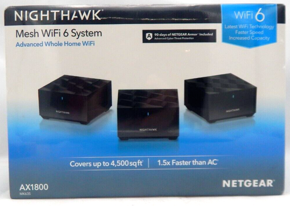 NETGEAR+MK63S100NAS+Nighthawk+Home+Mesh+WiFi+Extender+-+Black for sale ...