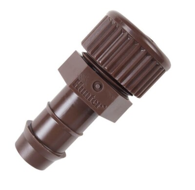 Hunter PLD-CAP 17mm Barb Fitting by 1/2-inch MPT w/ Cap PLDCAP Micro ...