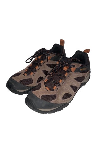 MERRELL MENS YOKOTA 2 BRACKEN (BROWN) ORANGE HIKING SHOES J31275 SIZE 9 ...