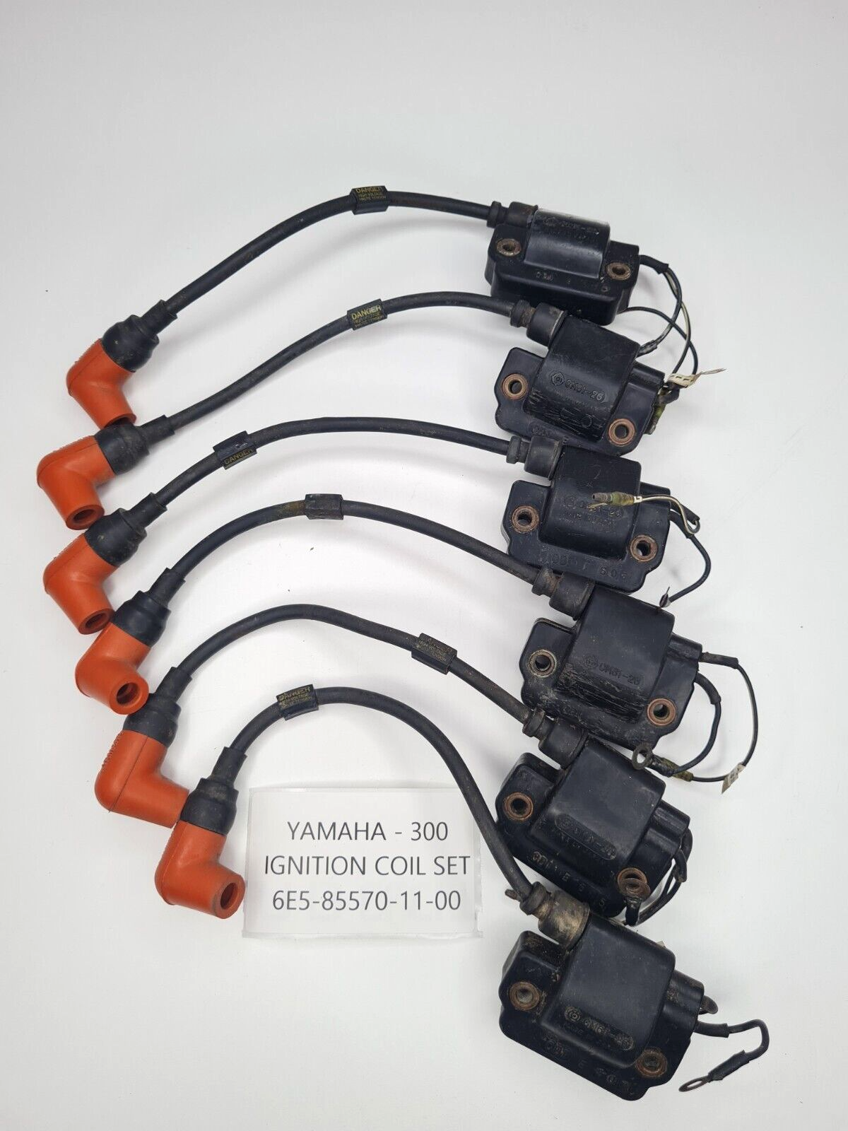 GENUINE Yamaha Outboard Engine Motor IGNITION COIL SET 6x CM61-26 115 ...