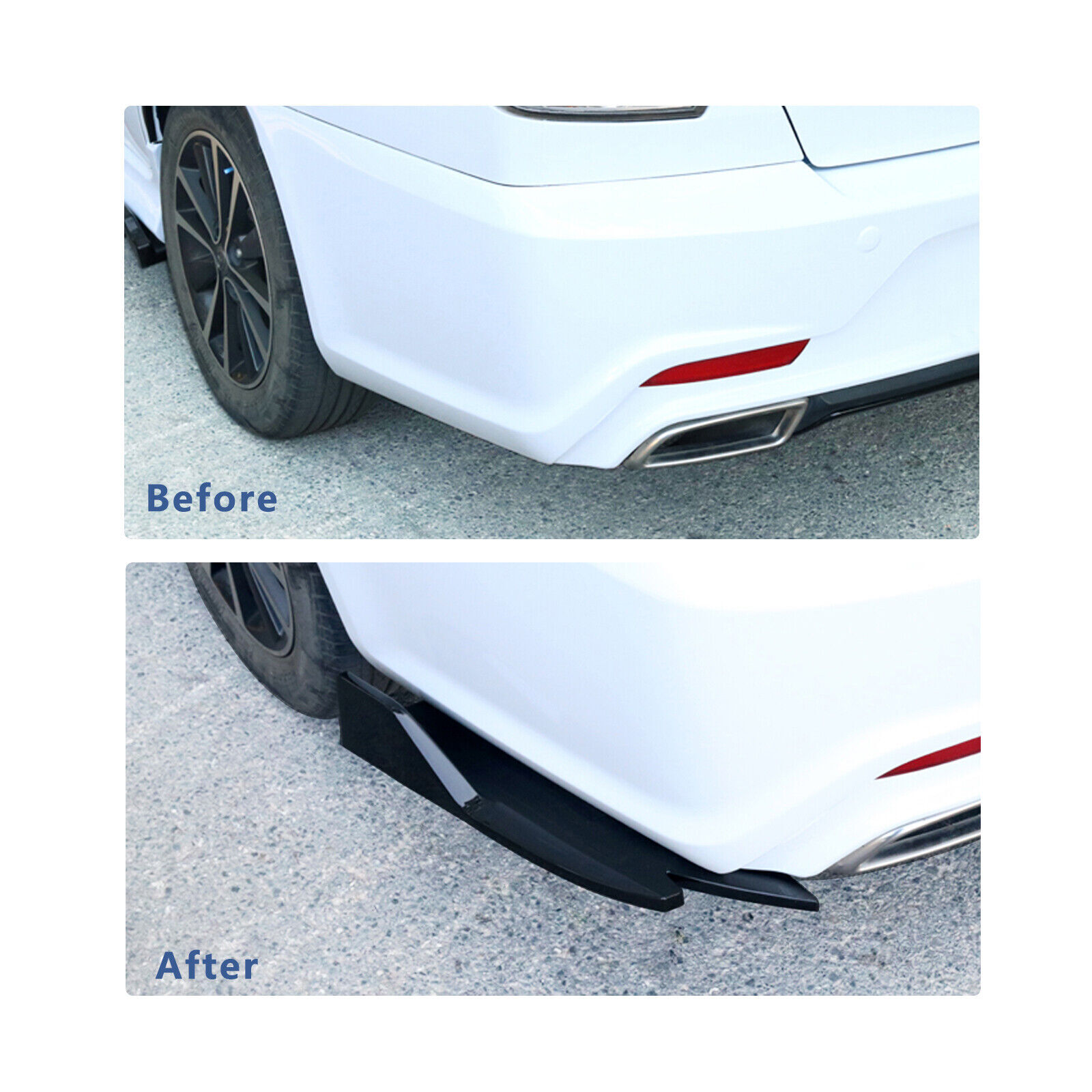 Front Bumper Lip Spoiler Splitter Side Skirt For Mazda 2 3 5 Body ...