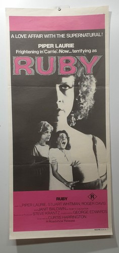 ORIGINAL DAYBILL MOVIE POSTER - RUBY - HORROR - Piper Laurie Whitman ...