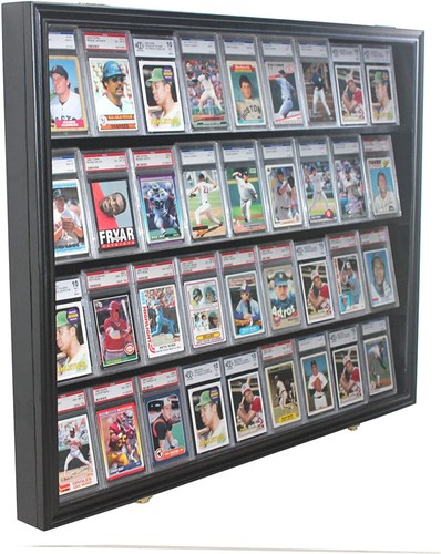 Graded Sports Card Display Case Lockable Trading Card Collector for ...