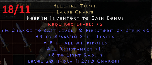 Non Ladder - Diablo 2 Resurrected - Mosaic Assassin Hellfire Torch D2R ...