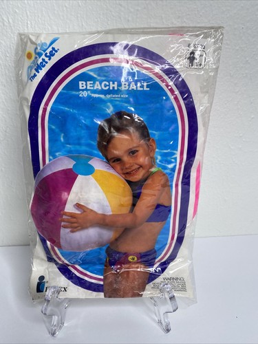 Intex Vintage Beach Ball The Wet Set 1994 20" Inflatable Pool Toy 59020 ...