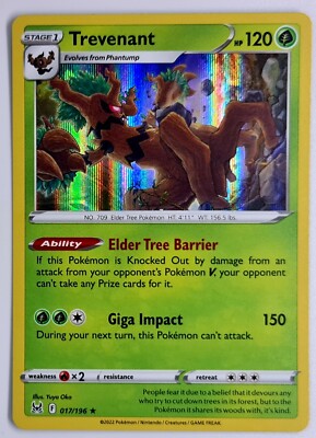 Trevenant | 017/196 | Holo | Lost Origin | Pokemon | eBay Australia