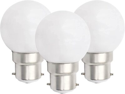 LED Globe Bulb B22 Bayonet Milky Shell G45 Cold White Color Energy ...