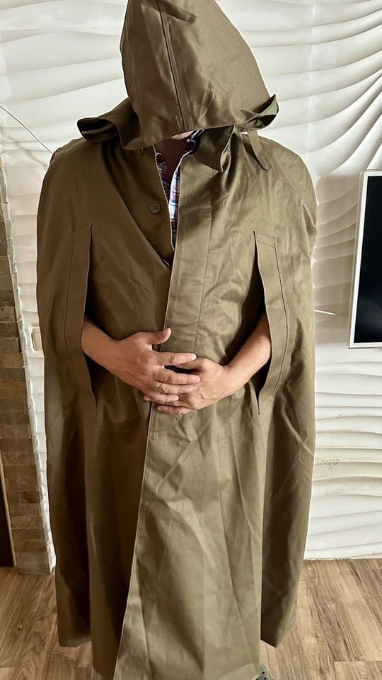 Military Russian Army Soviet Soldiers Cloak Tent Poncho Hooded Rain ...